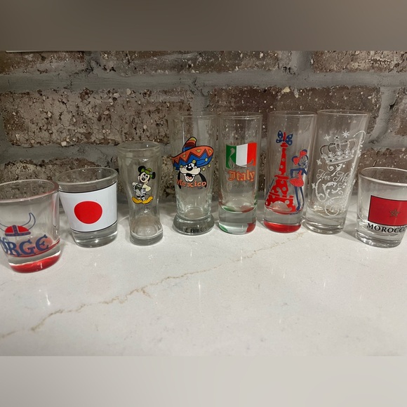 Disney | Dining | Disney Shot Glass Collection Set From Epcot | Poshmark